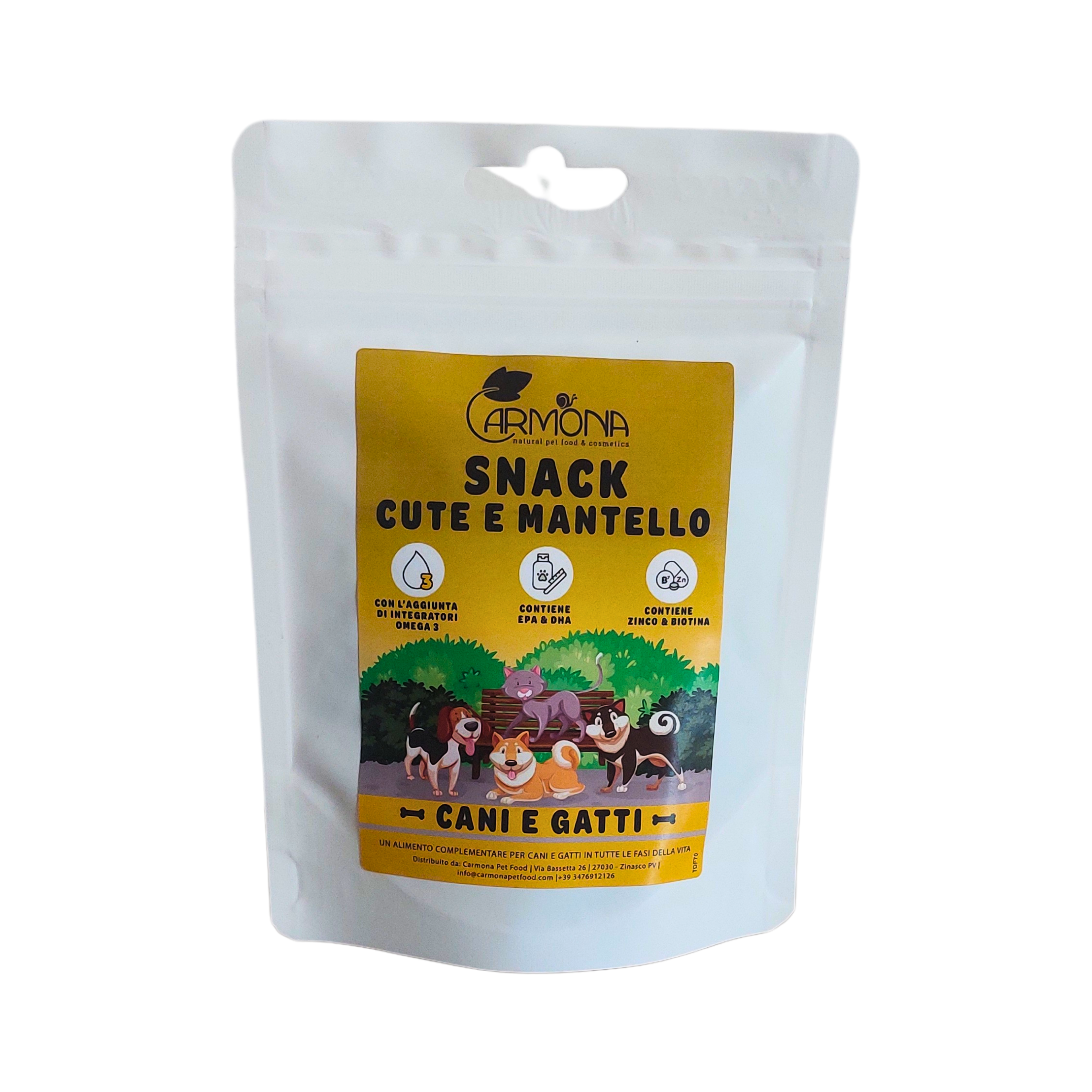 SNACK CUTE E MANTO - 70 g² – Carmona Natural Pet Food & Cosmetics